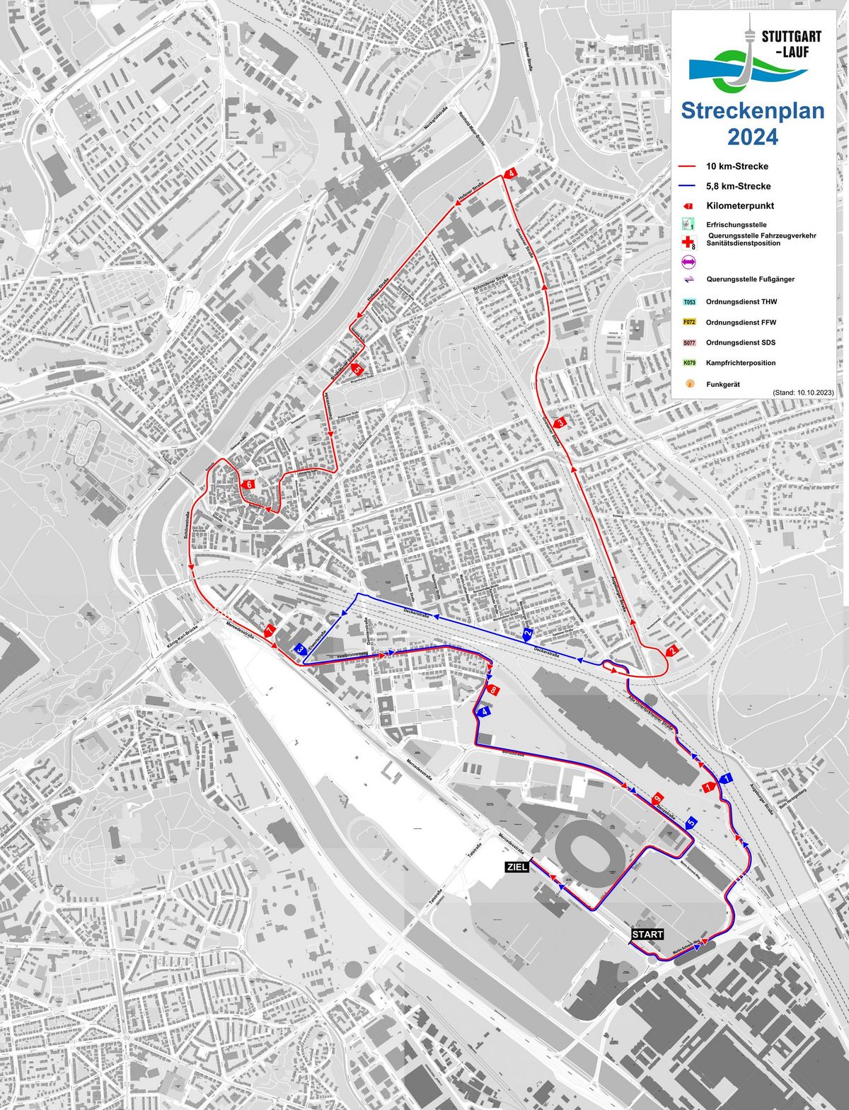 33. Stuttgart-Lauf - 16./17. Mai 2026: Streckenpläne sind online
